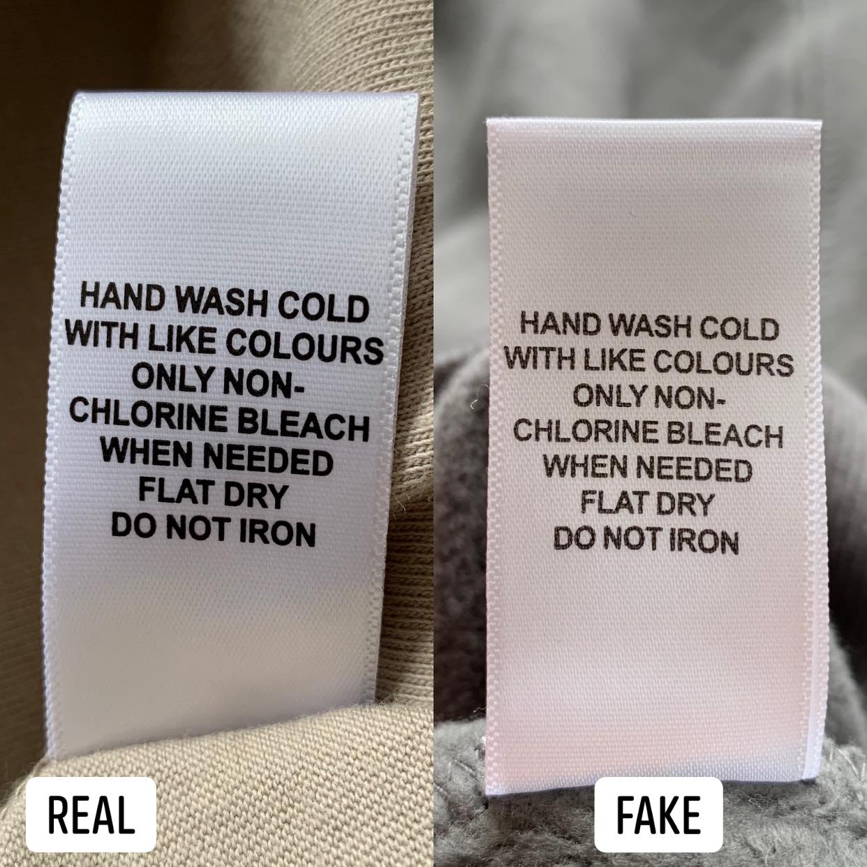 [Real vs Fake] Tư liệu so sánh về chiếc áo Fear Of God Essentials ...