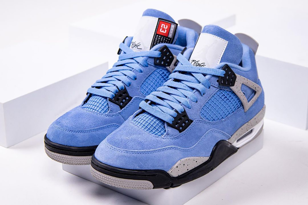 Cận cảnh phối màu mới nhất của Air Jordan 4 : "University Blue ...