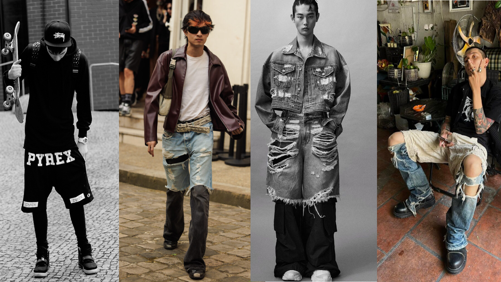 Double Layer Pants: "Gấp đôi chiếc quần" để "trendy" - Street Vibe